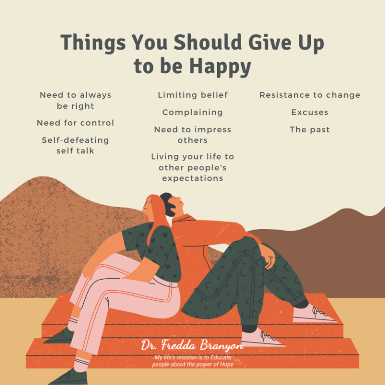 15 Things You Should Give Up to be Happy | Dr. Fredda Branyon