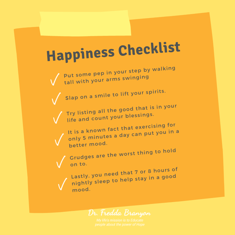 Steps To Happiness | Dr. Fredda Branyon